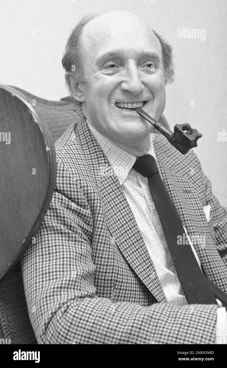 Veteran British actor Ron Moody smiles during rehearsals on Sunday ...