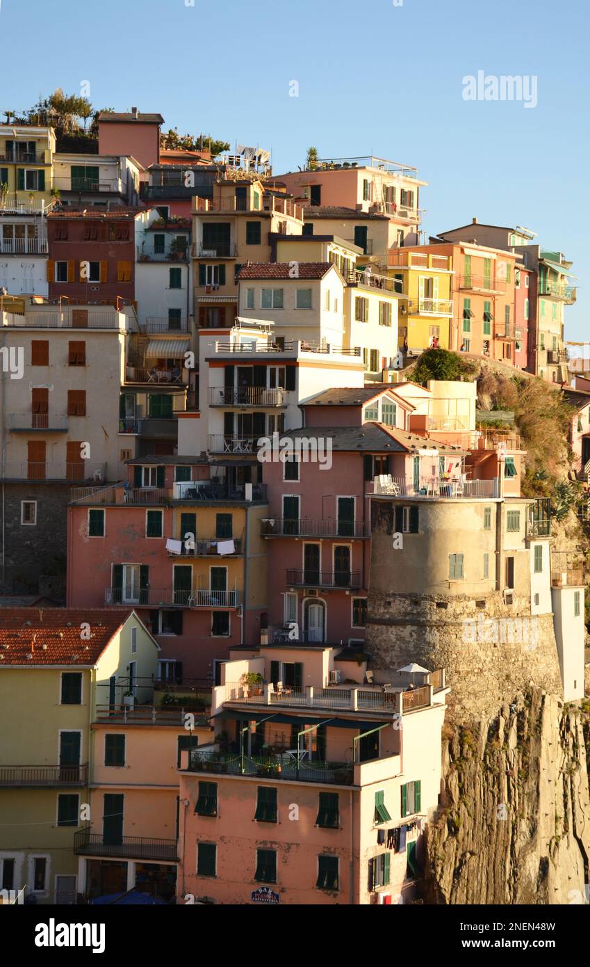 Riomaggiore in the Cinque Terre coastal area, Italy Stock Photo - Alamy