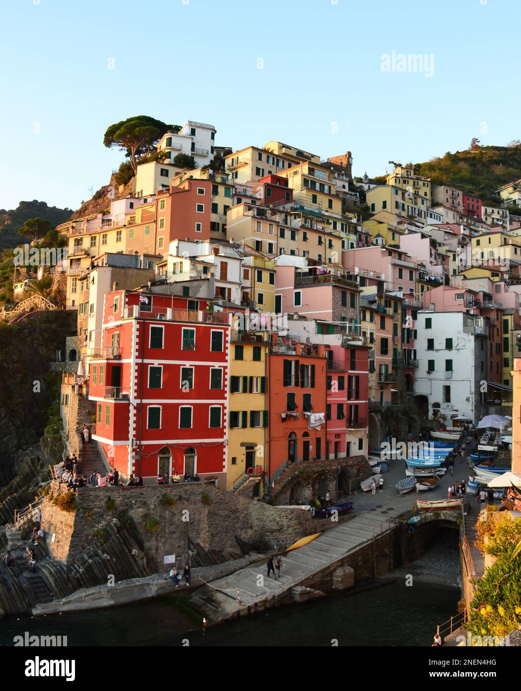 Riomaggiore in the Cinque Terre coastal area, Italy Stock Photo - Alamy