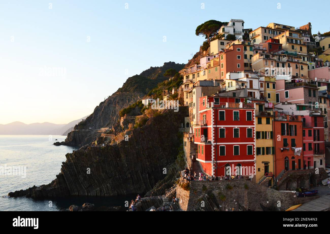 Riomaggiore in the Cinque Terre coastal area, Italy Stock Photo - Alamy