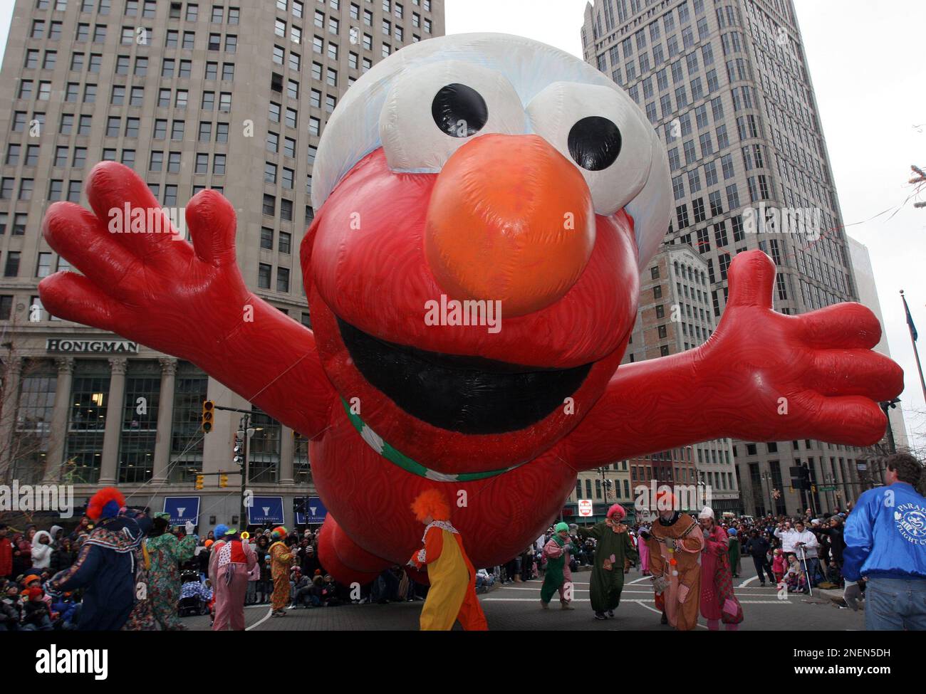Sesame Street's Elmo is all smiles during the 83rd Annual America’s ...