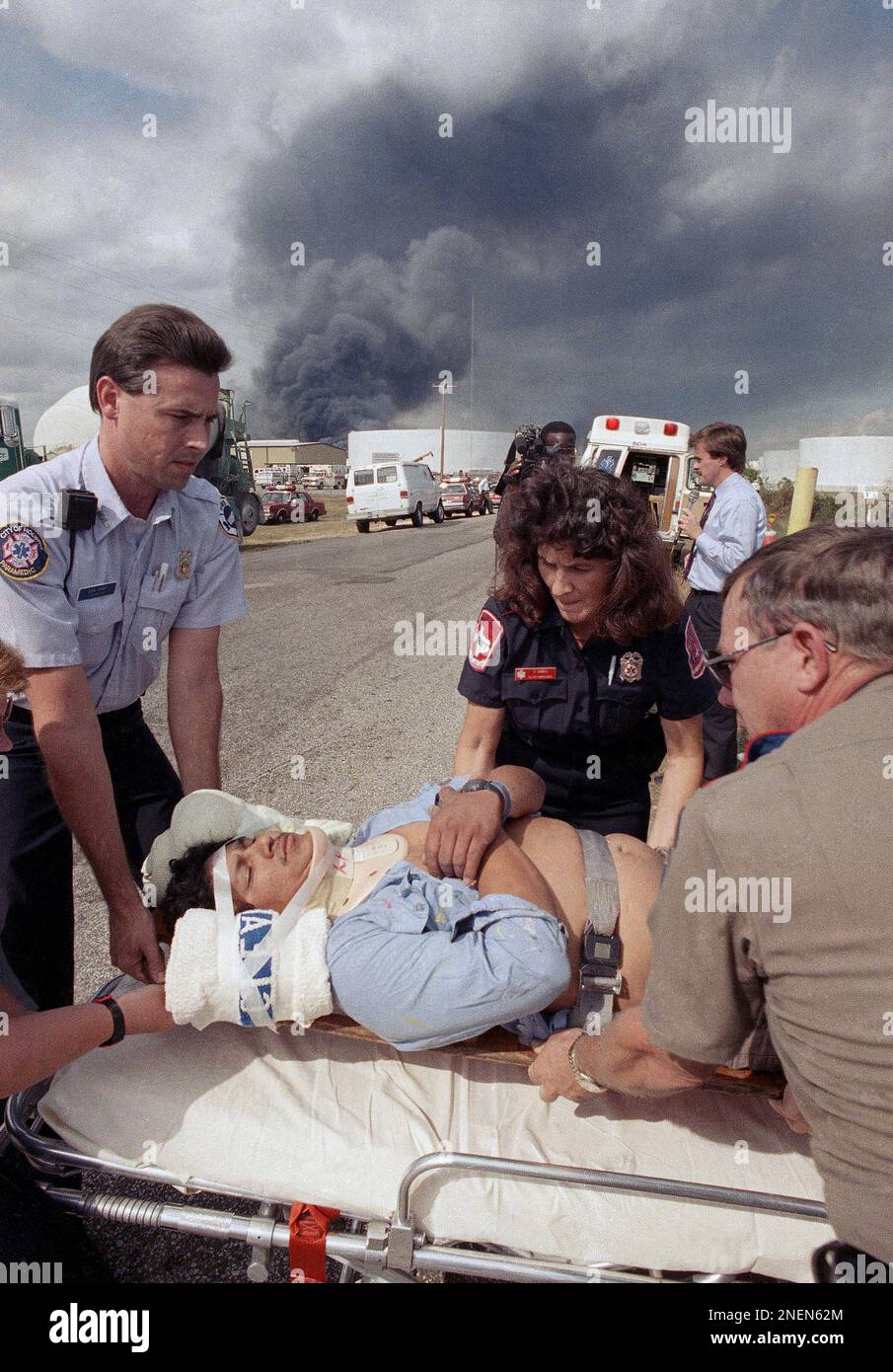 Houston and Pasadena emergency personnel help Phillip Petroleum ...