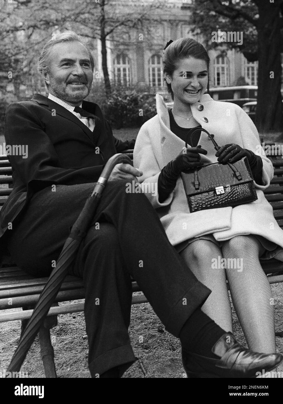 U.S. actor James Mason is in Paris, France on April 5, 1967 with his ...