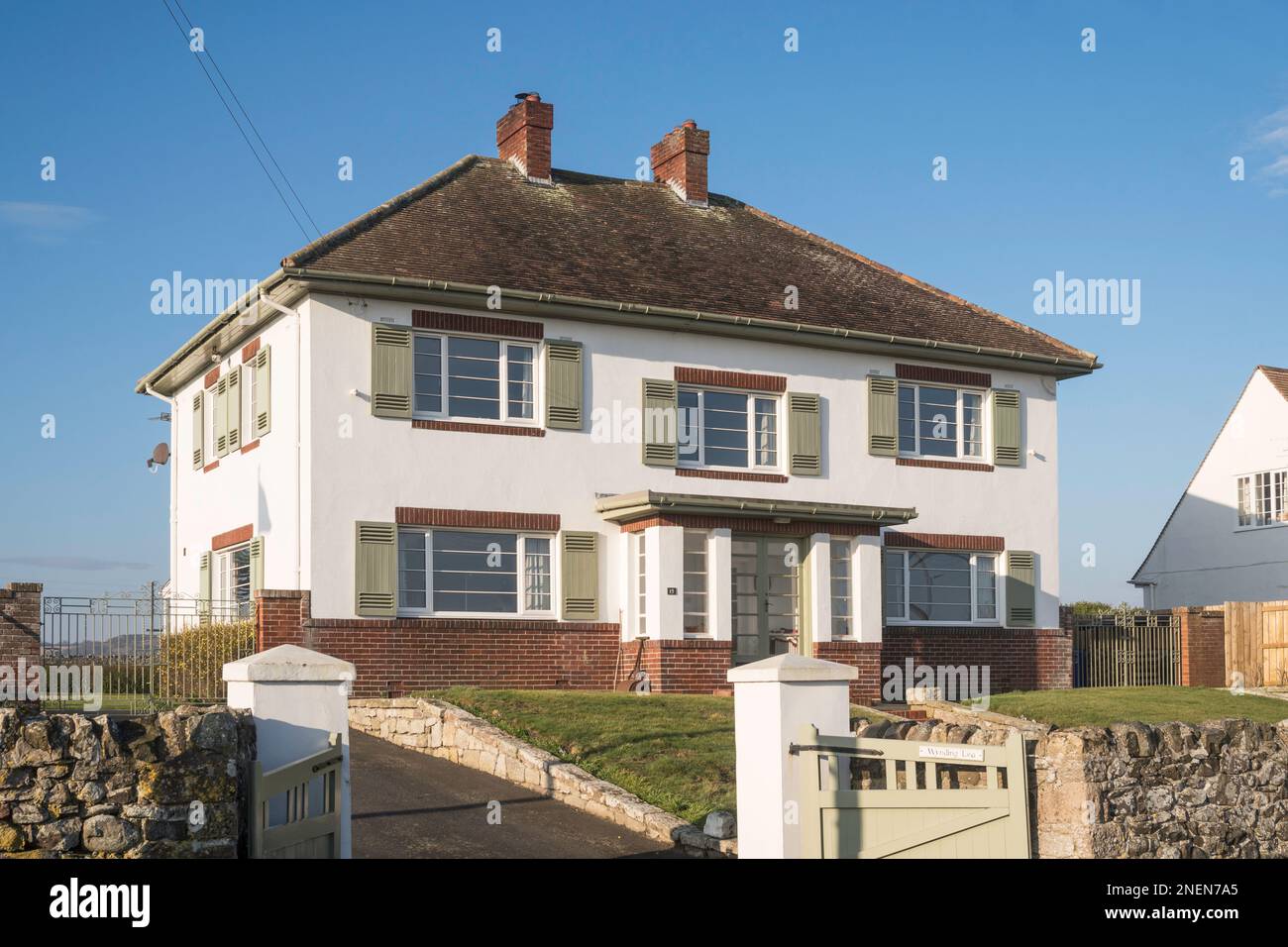 A large detached house in The Wynding, Bamburgh, Northumberland ...
