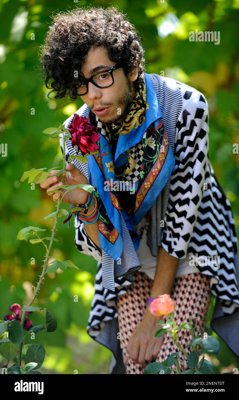 French singer Sliimy poses for a portrait in Los Angeles, Friday, July ...