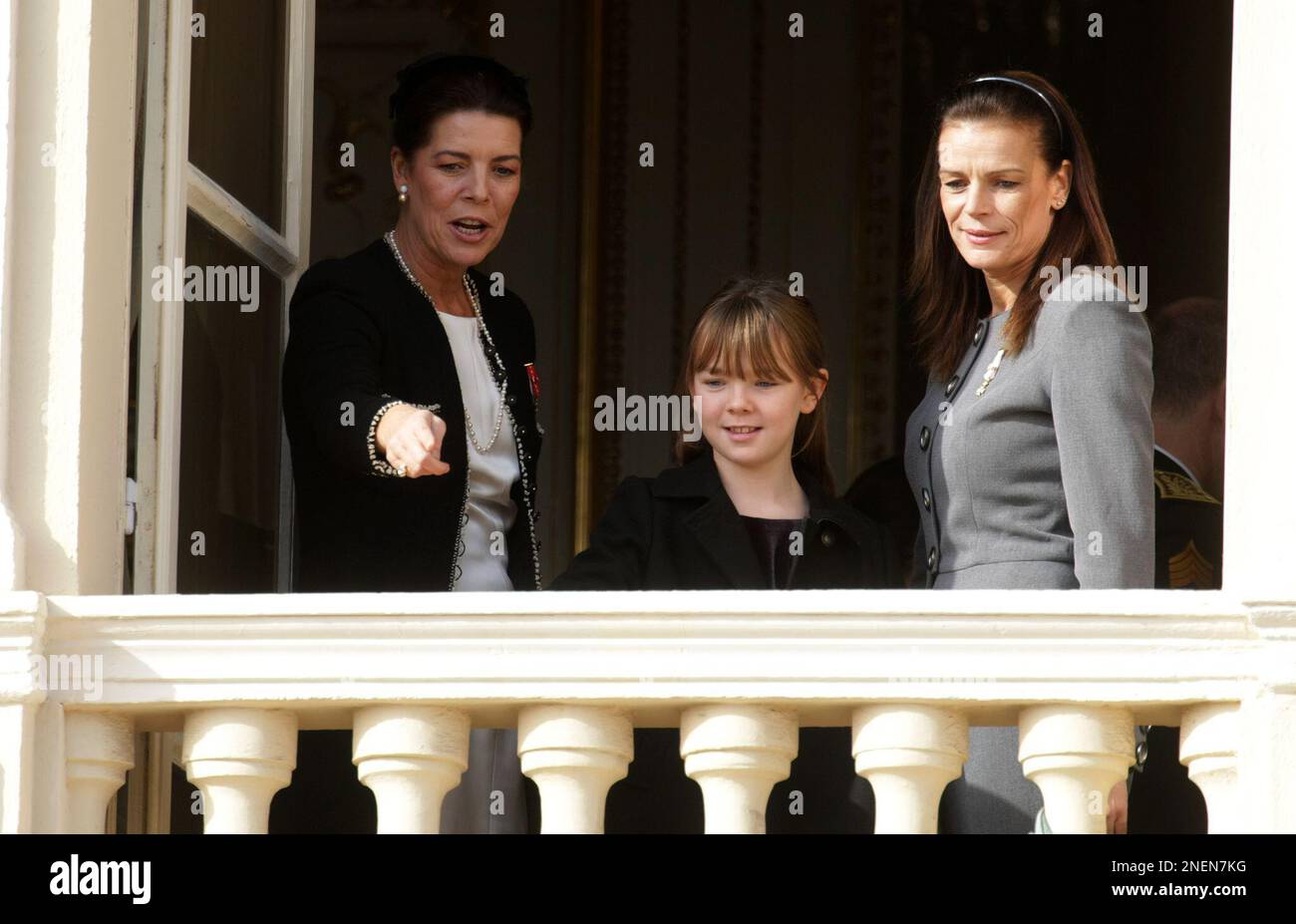 Princess Caroline of Hanover, left,with her daughter Alexandra, and ...