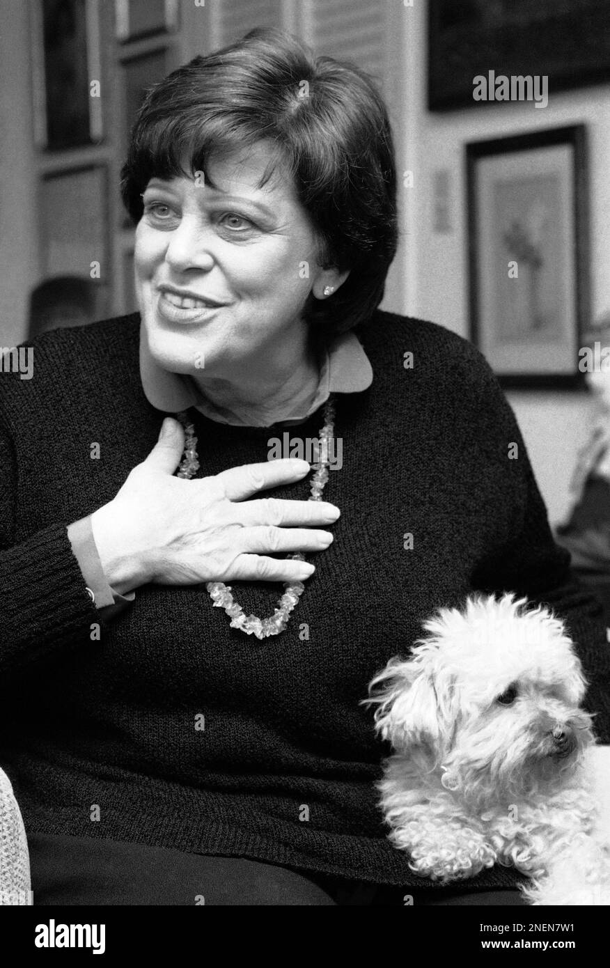 Actress Kaye Ballard gestures during a recent interview in her New York ...
