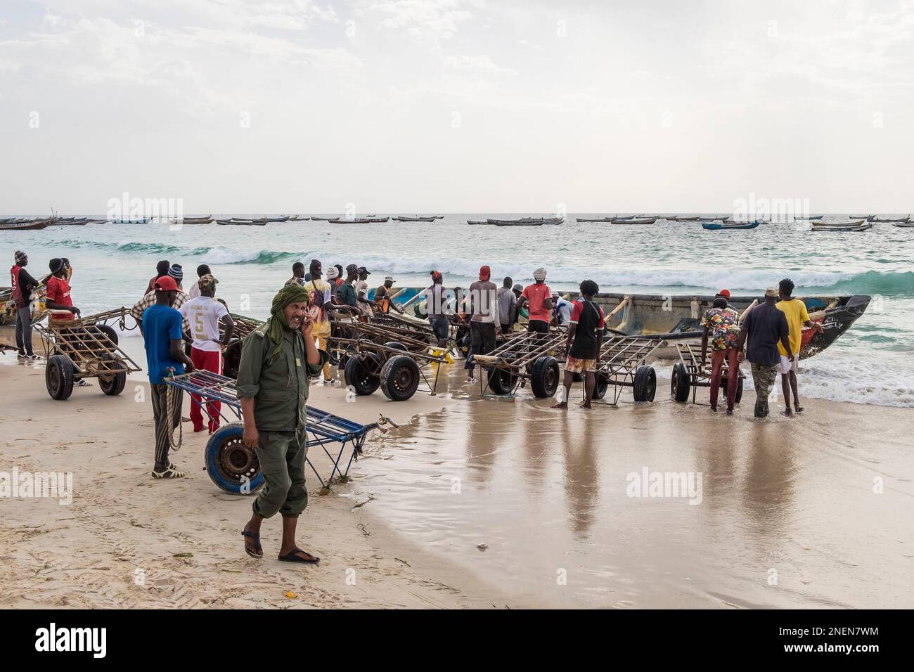 Mauritania, Nouakchott, fish market Stock Photo - Alamy