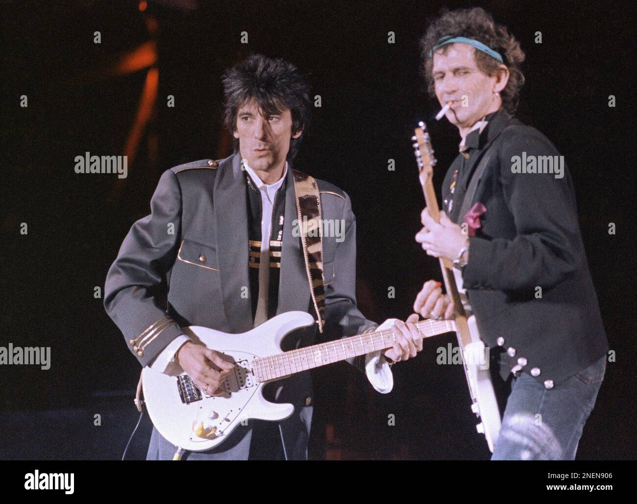 Rolling Stones “Steel Wheels” concert at Shea Stadium in New York ...