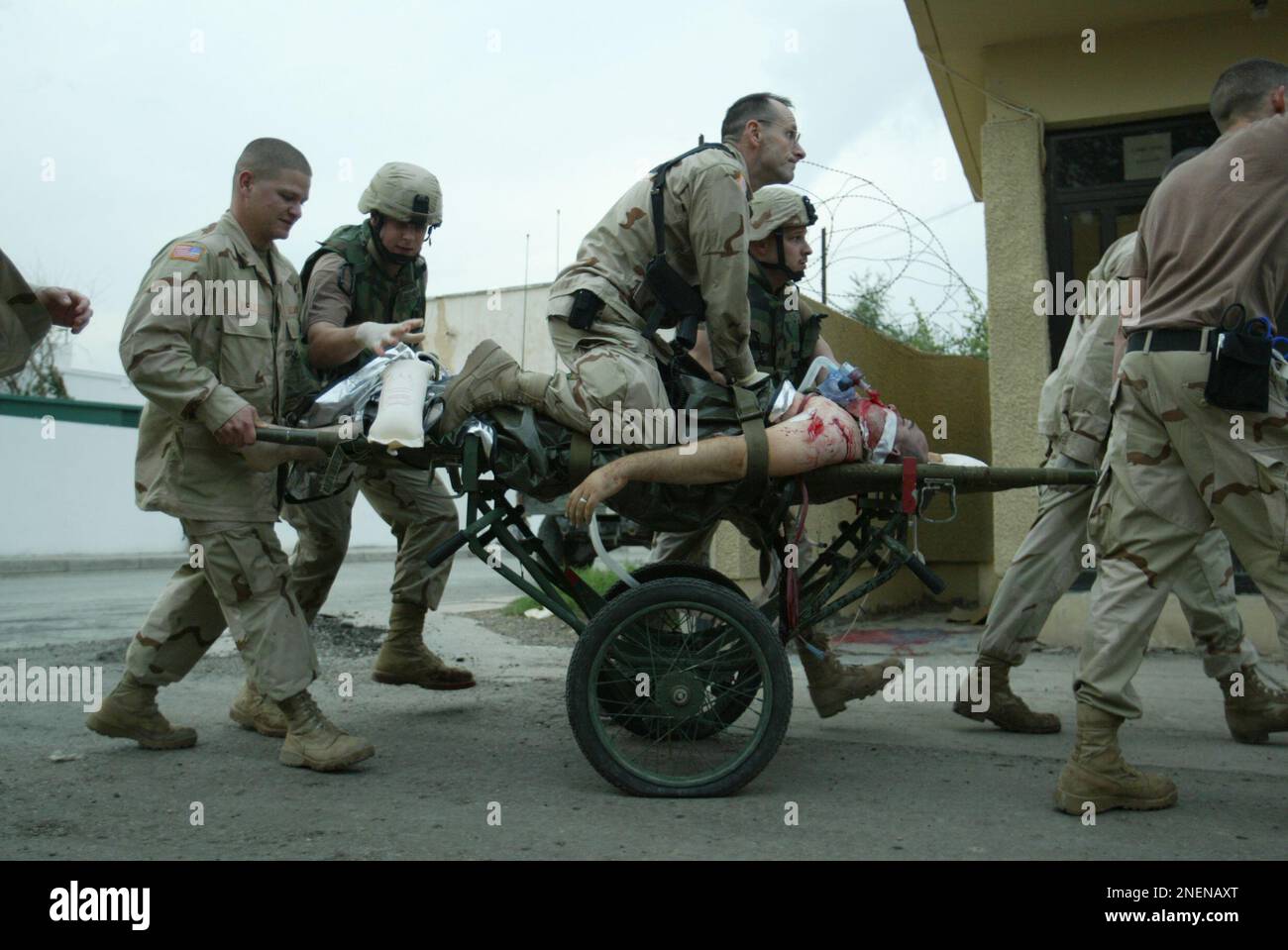 Army Nurse supervisor Patrick McAndrew tries to save the life of Army ...