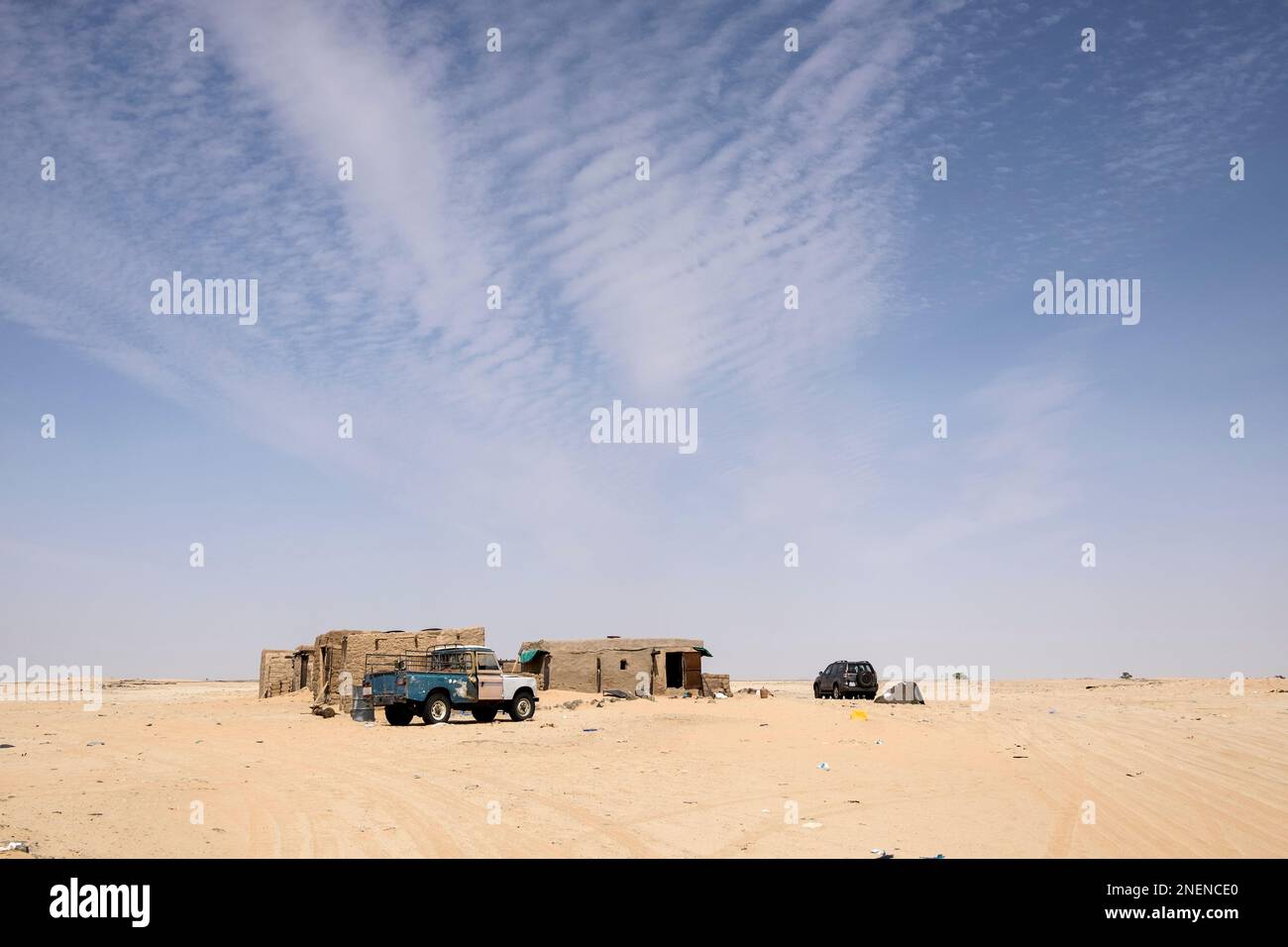 Mauritania, Inal, village in the desert Stock Photo - Alamy