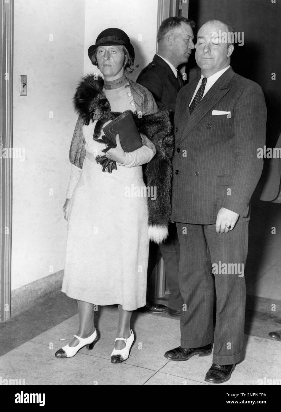 Mrs. Anna Hauptmann, wife of the Charles Lindbergh kidnap suspect ...