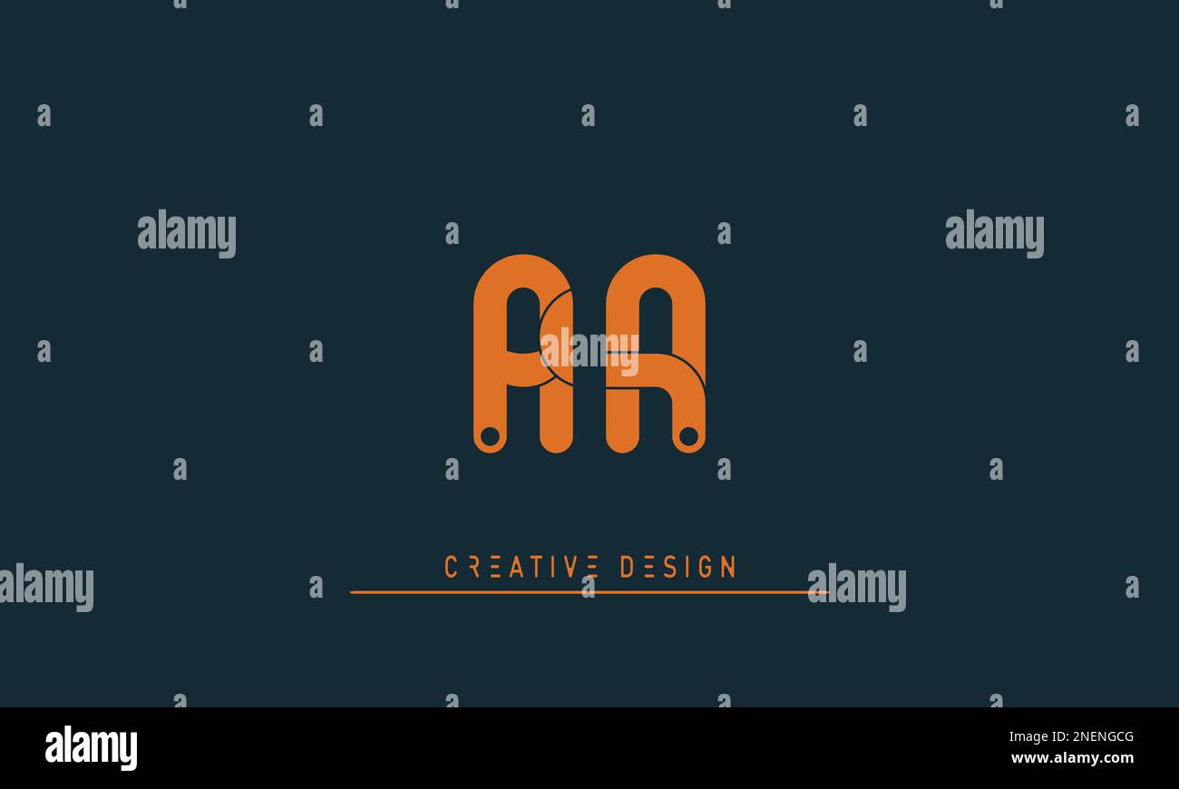 Aa initials logo hi-res stock photography and images - Alamy