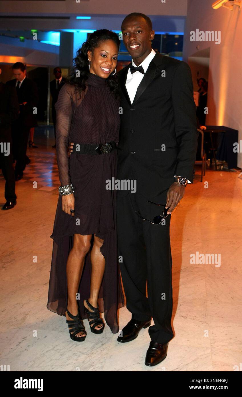 Jamaican sprinter Usain Bolt, right, and U.S. track and field sprinter ...