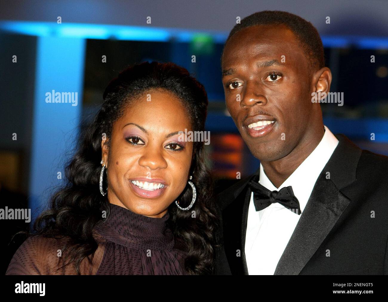 Jamaican sprinter Usain Bolt, right, and U.S. track and field sprinter ...