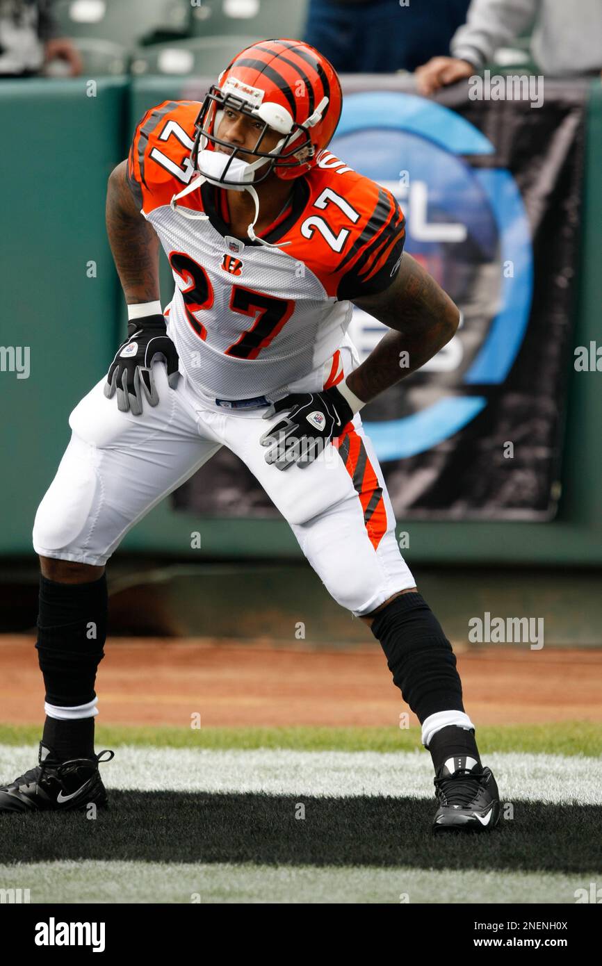 Cincinnati Bengals' Larry Johnson (27) before an NFL football game ...