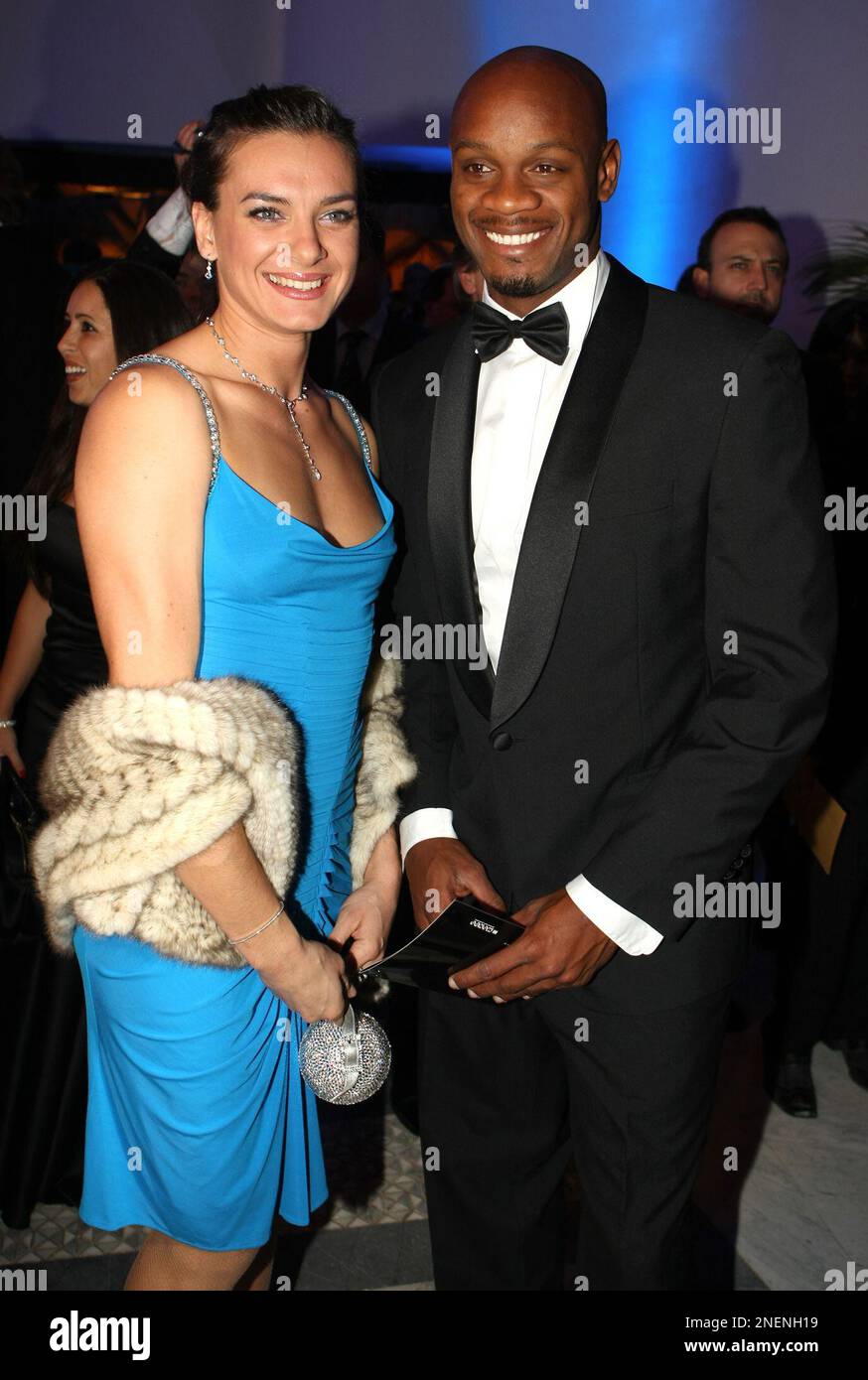 Jamaican sprinter Asafa Powell and pole vault champion Yelena ...