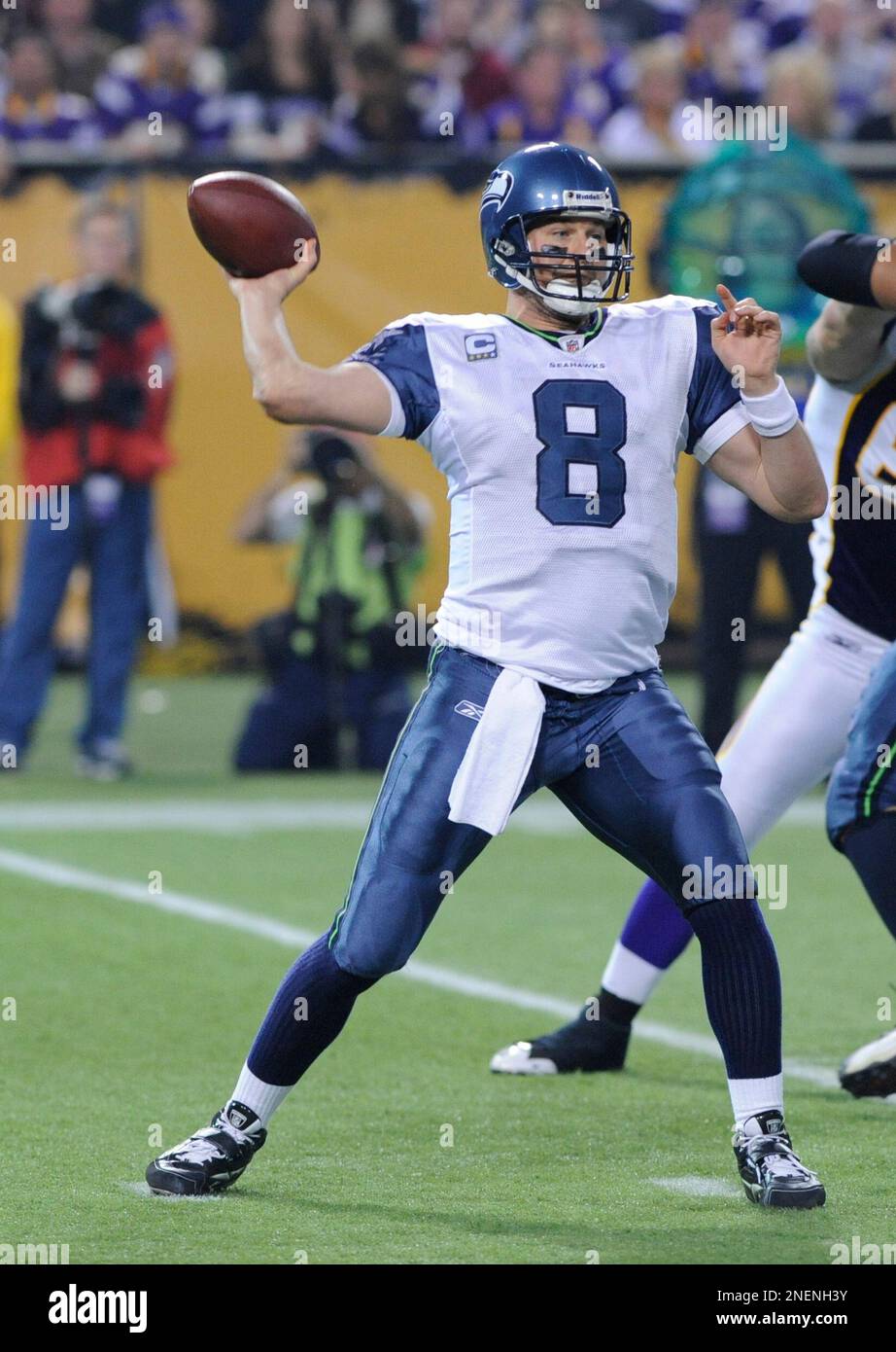 Seattle Seahawks quarterback Matt Hasselbeck in an NFL football game ...