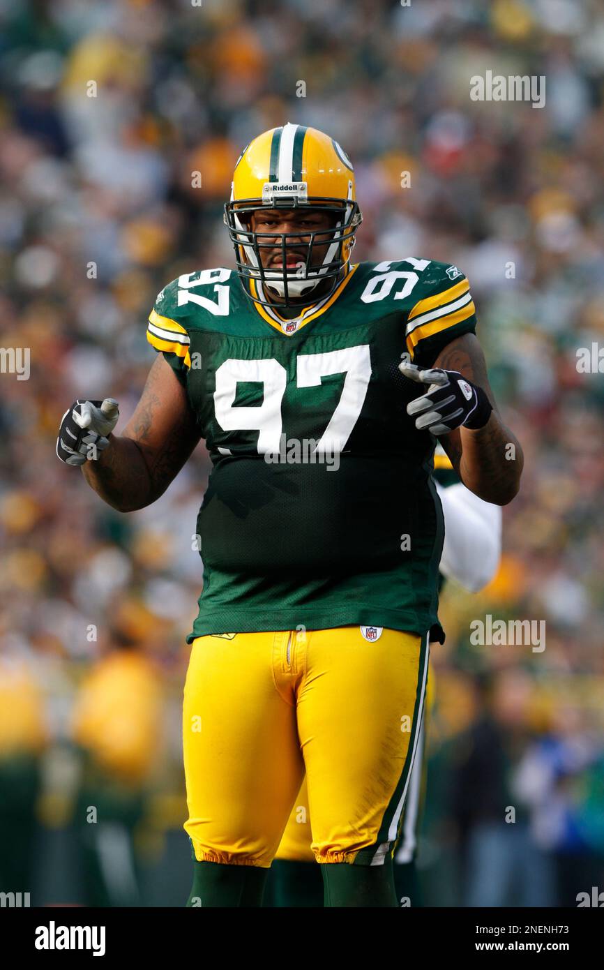 Green Bay Packers' Johnny Jolly is seen during the second half of an ...