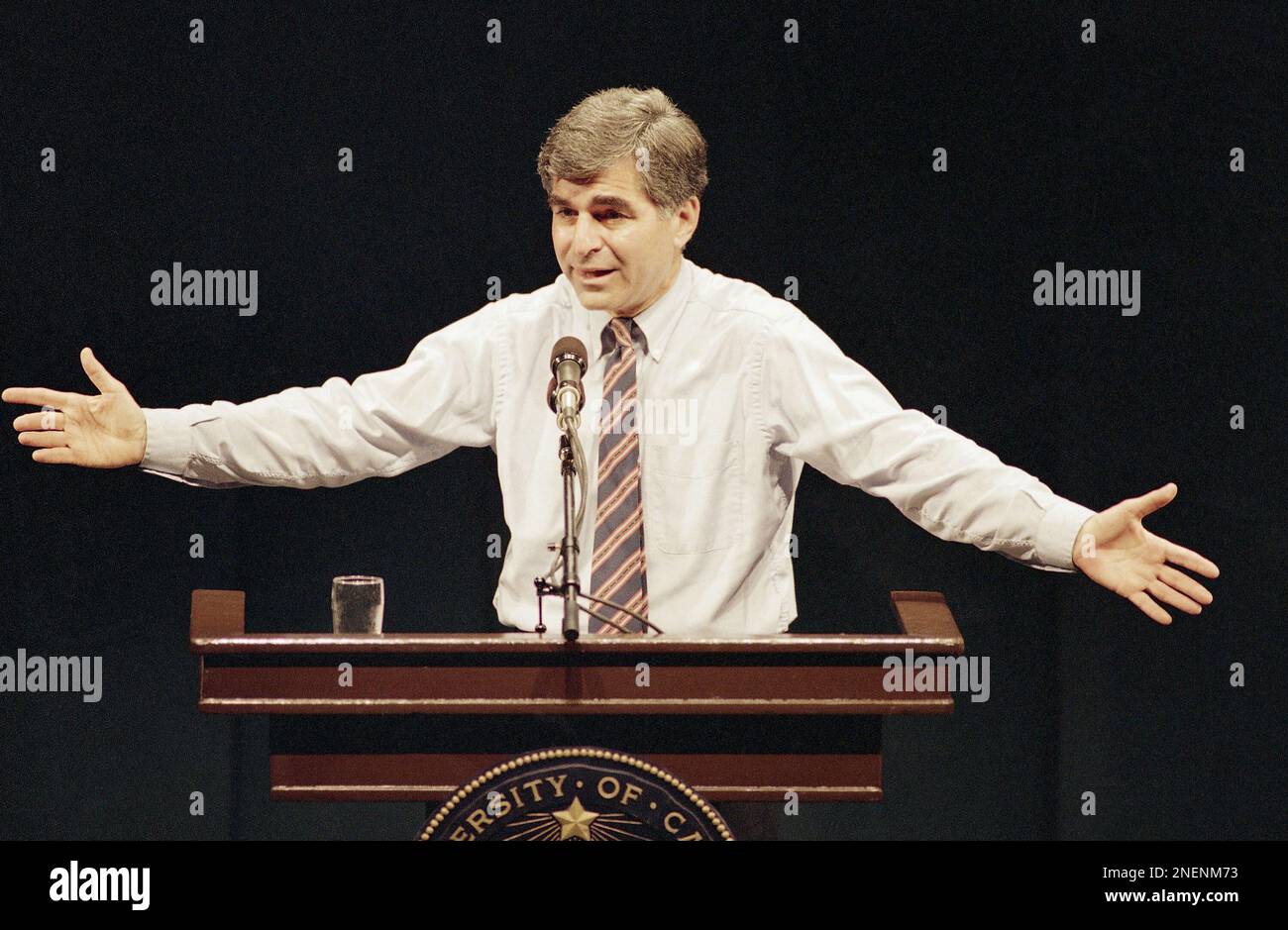 Michael Dukakis, democratic presidential nominee, answers questions ...