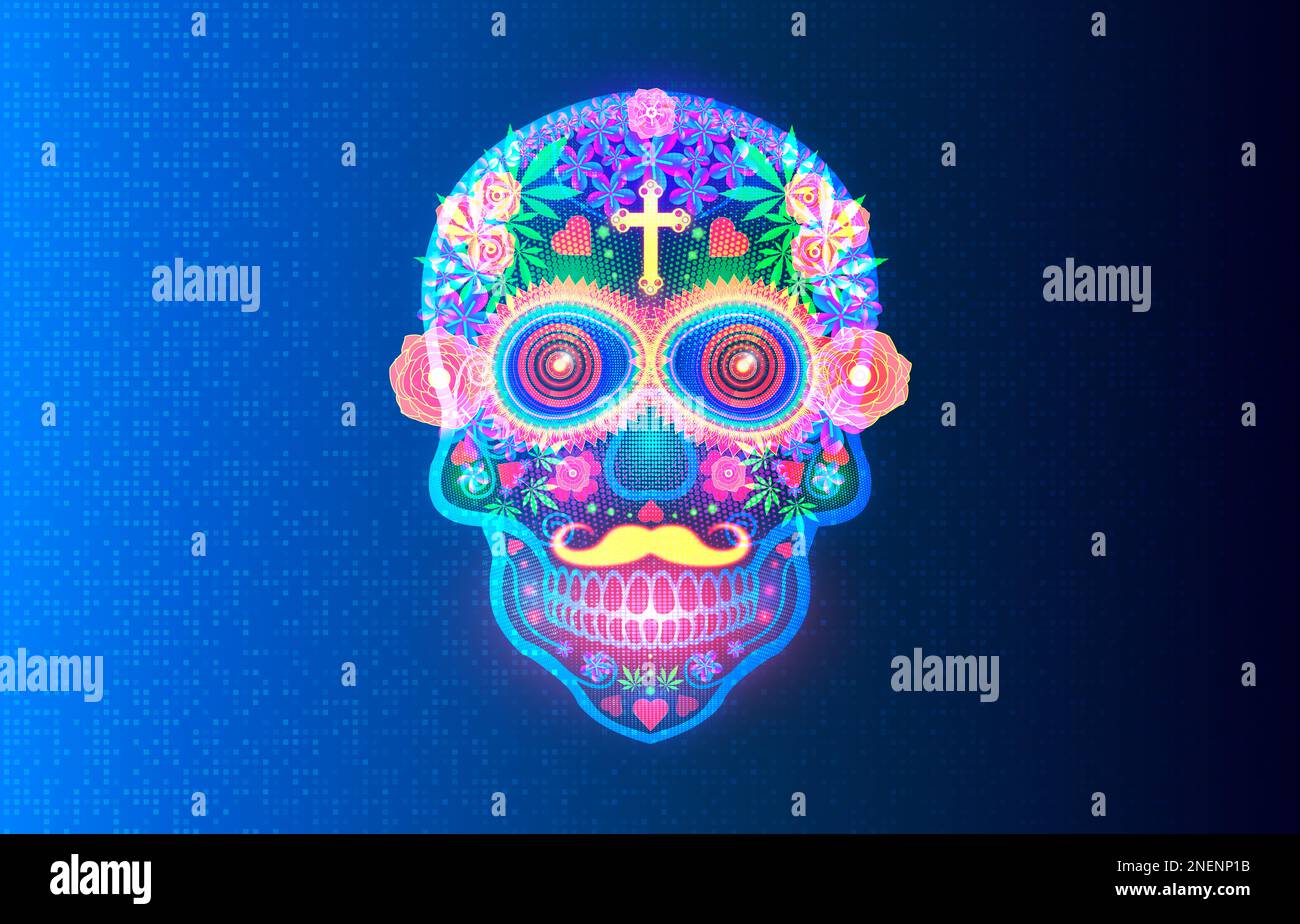 Mexican Sugar Skull - Calavera as a Joyful Tribute to Mexican Culture ...