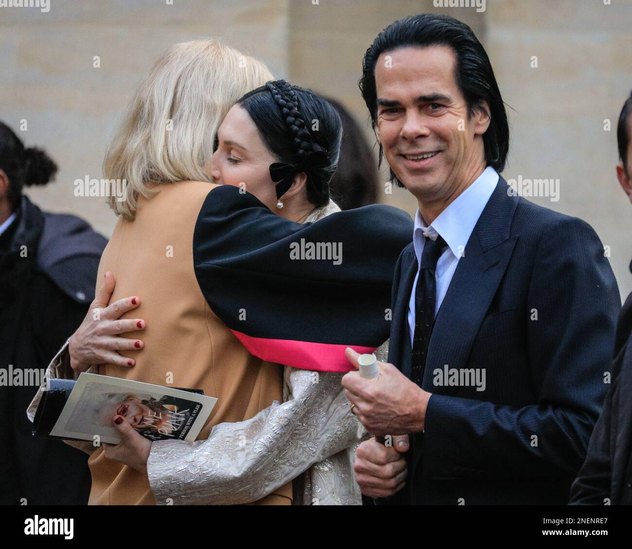 London, UK. 16th Feb, 2023. Nick Cave. Mourners, friends and family ...