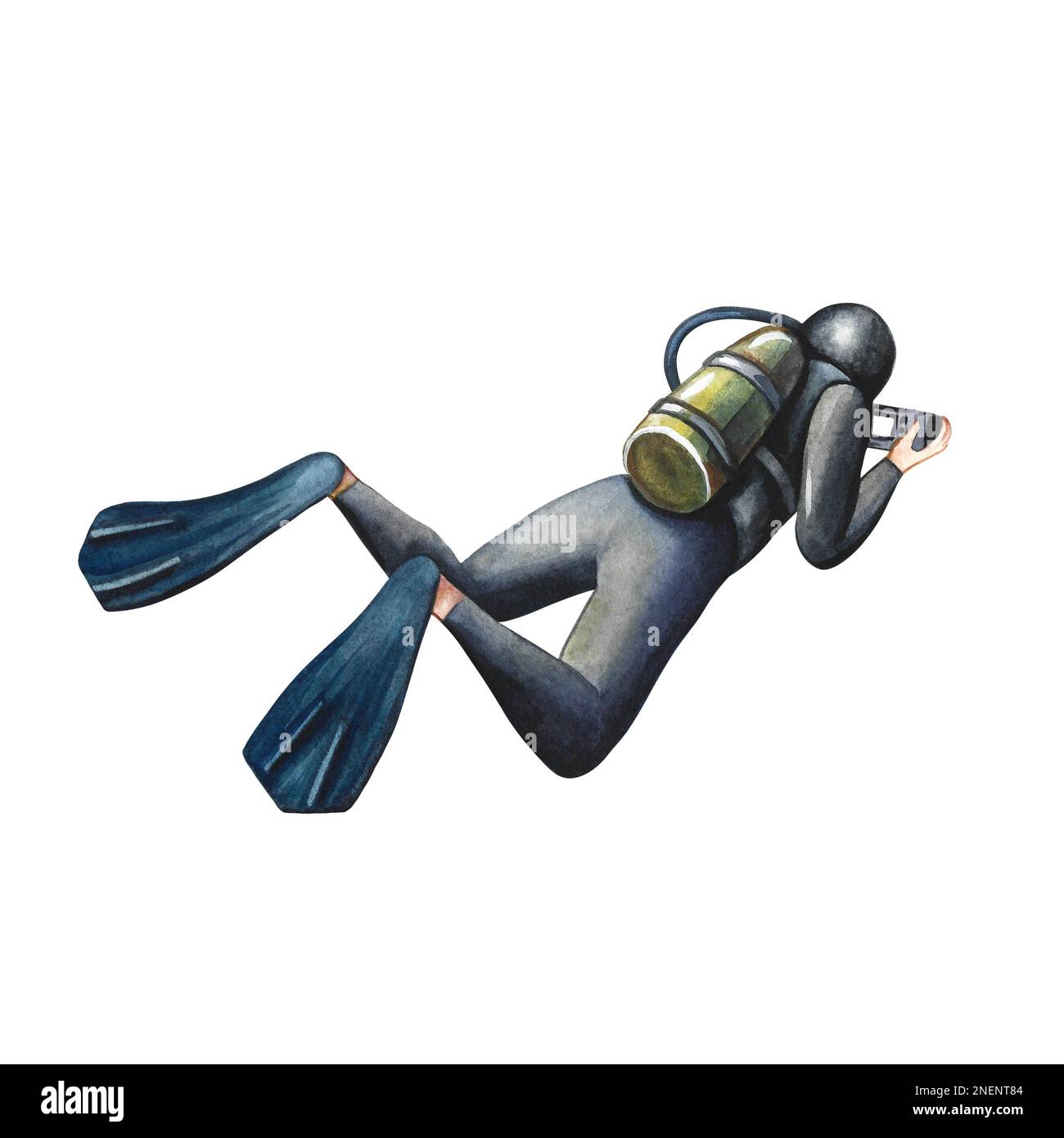 Deep Sea Diving Cartoon