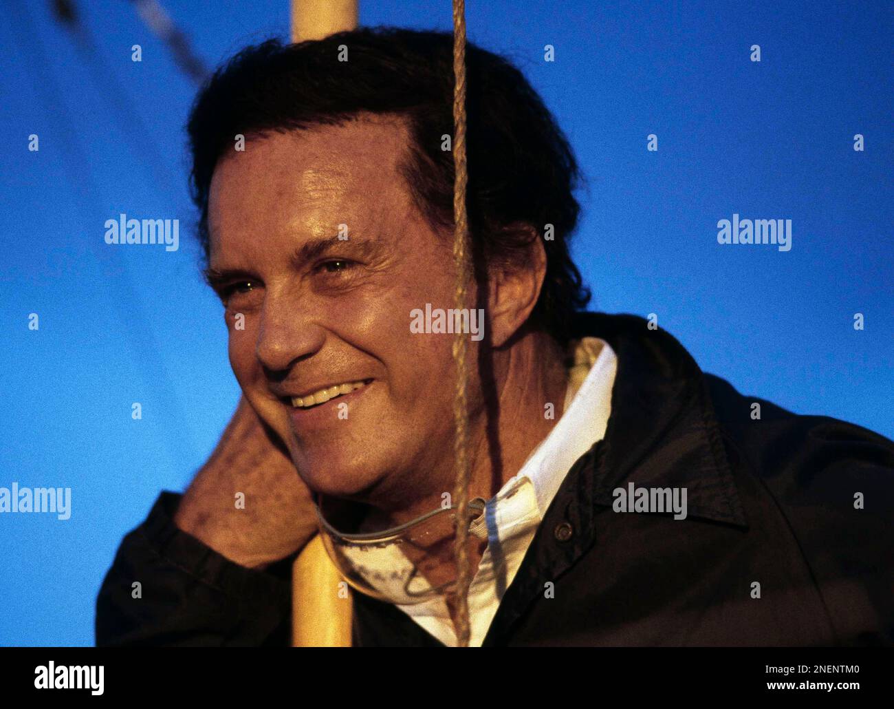 Actor Cliff Robertson signals success after he test-piloted a replica ...