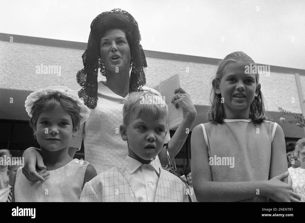 The family of Apollo 11 Command Module Pilot Michael Collins is shown ...
