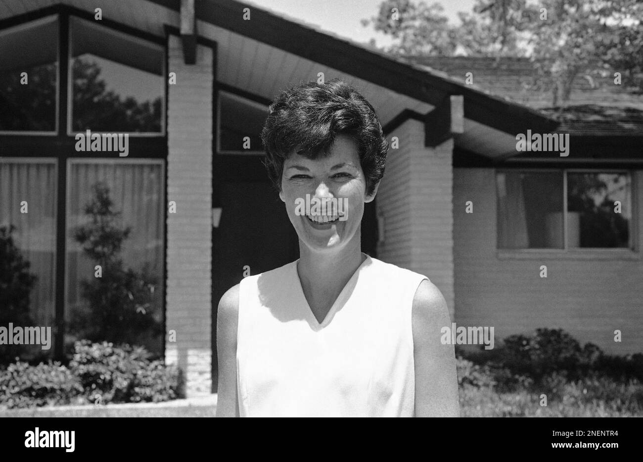 Pat Collins, the wife of the Apollo 11 astronaut Michael Collins, July ...