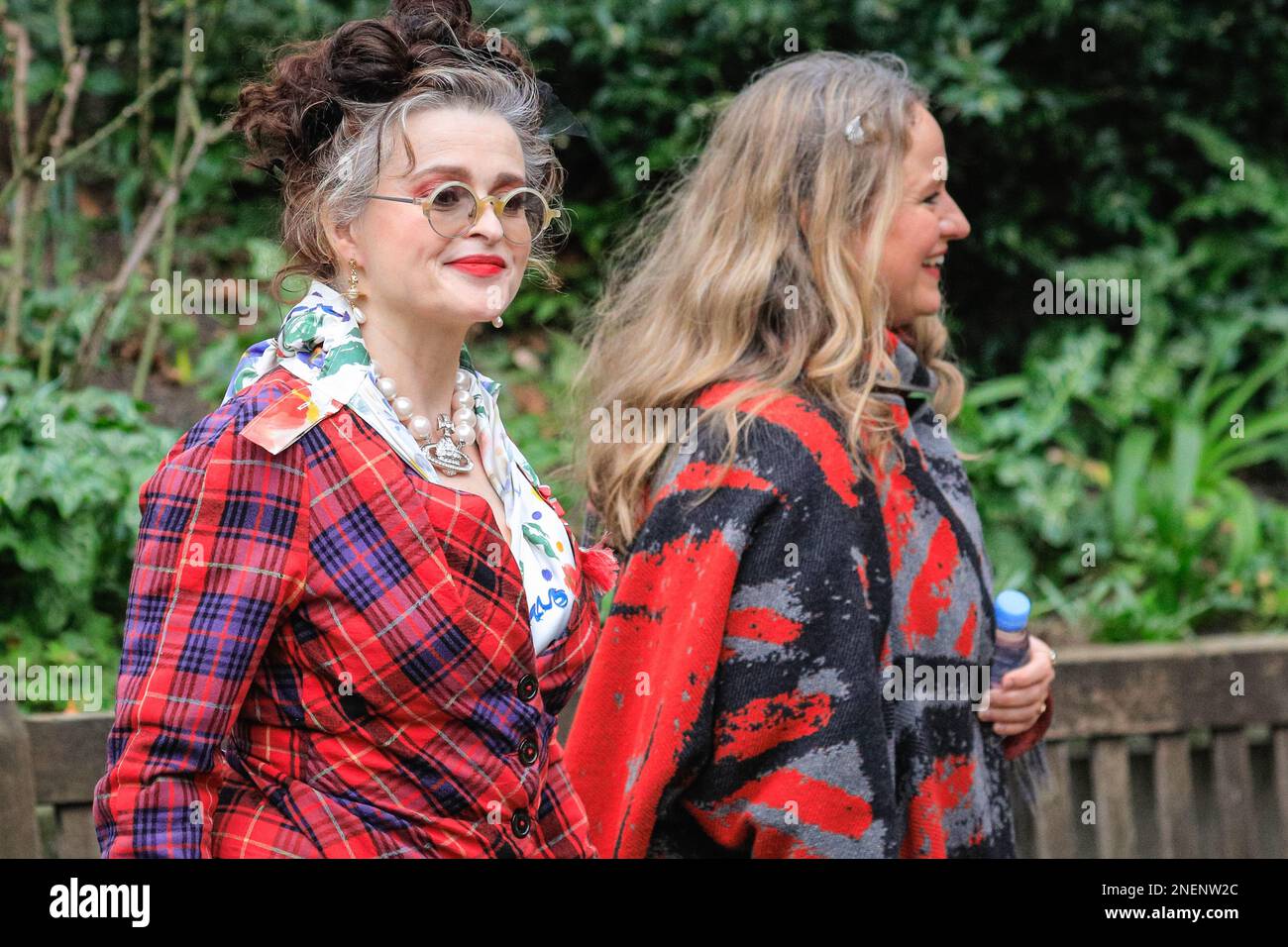 London, UK. 16th Feb, 2023. Helena Bonham-Carter. Mourners, friends and ...