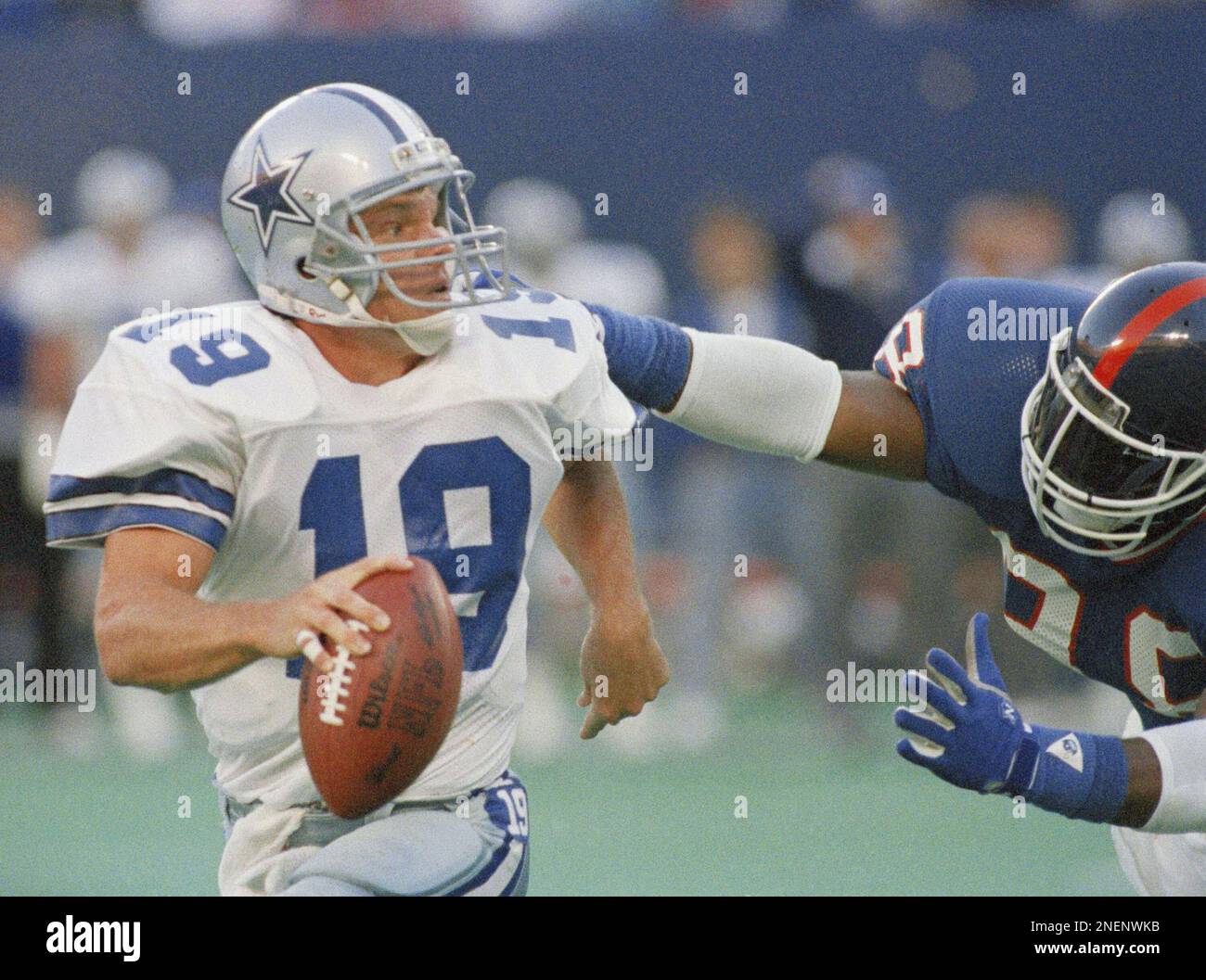 Dallas Cowboys quarterback Kevin Sweeney wriggles away from Giants ...