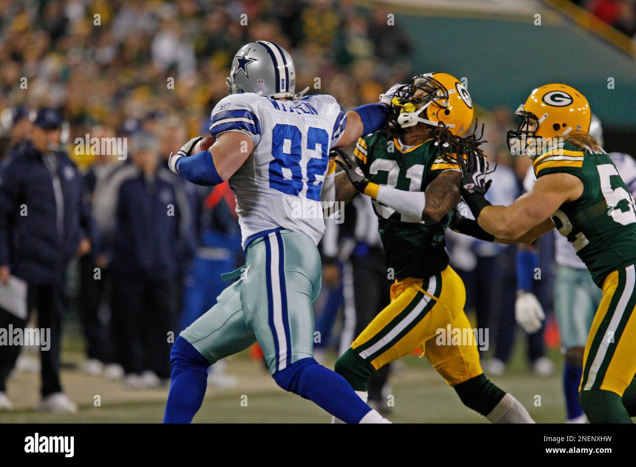 Dallas Cowboys tight end Jason Witten in action against Green Bay ...