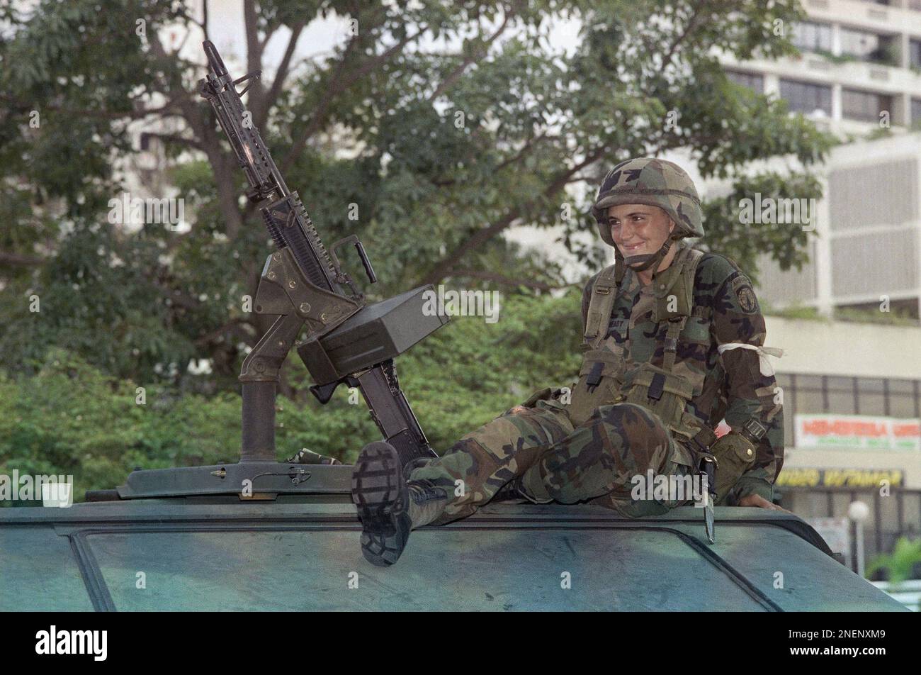 Running the show-staff Sgt. April Hanley, with the 21st military police ...