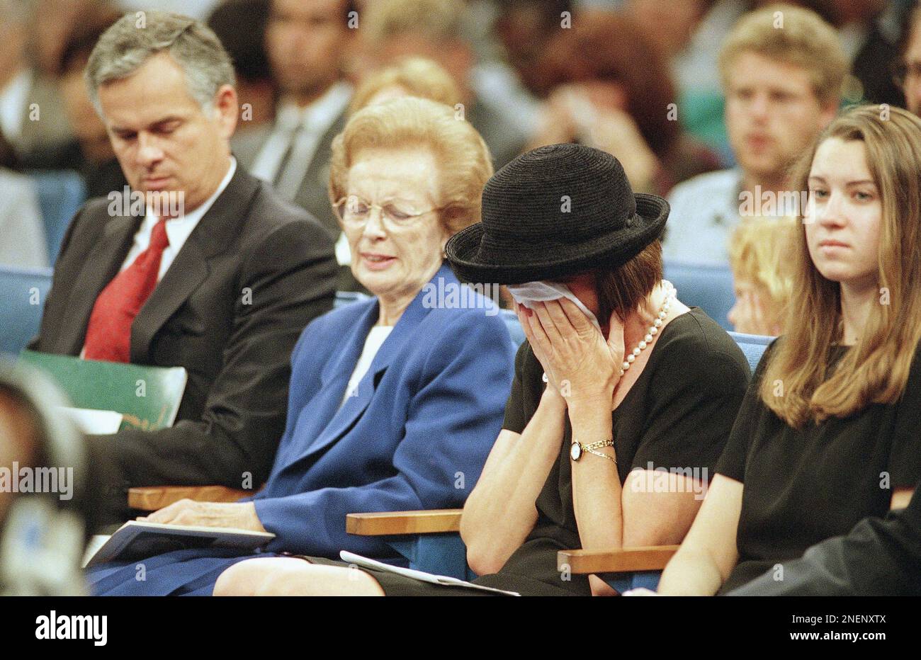 Janice Hahn, right, daughter of the late supervisor Kenneth Hahn covers ...