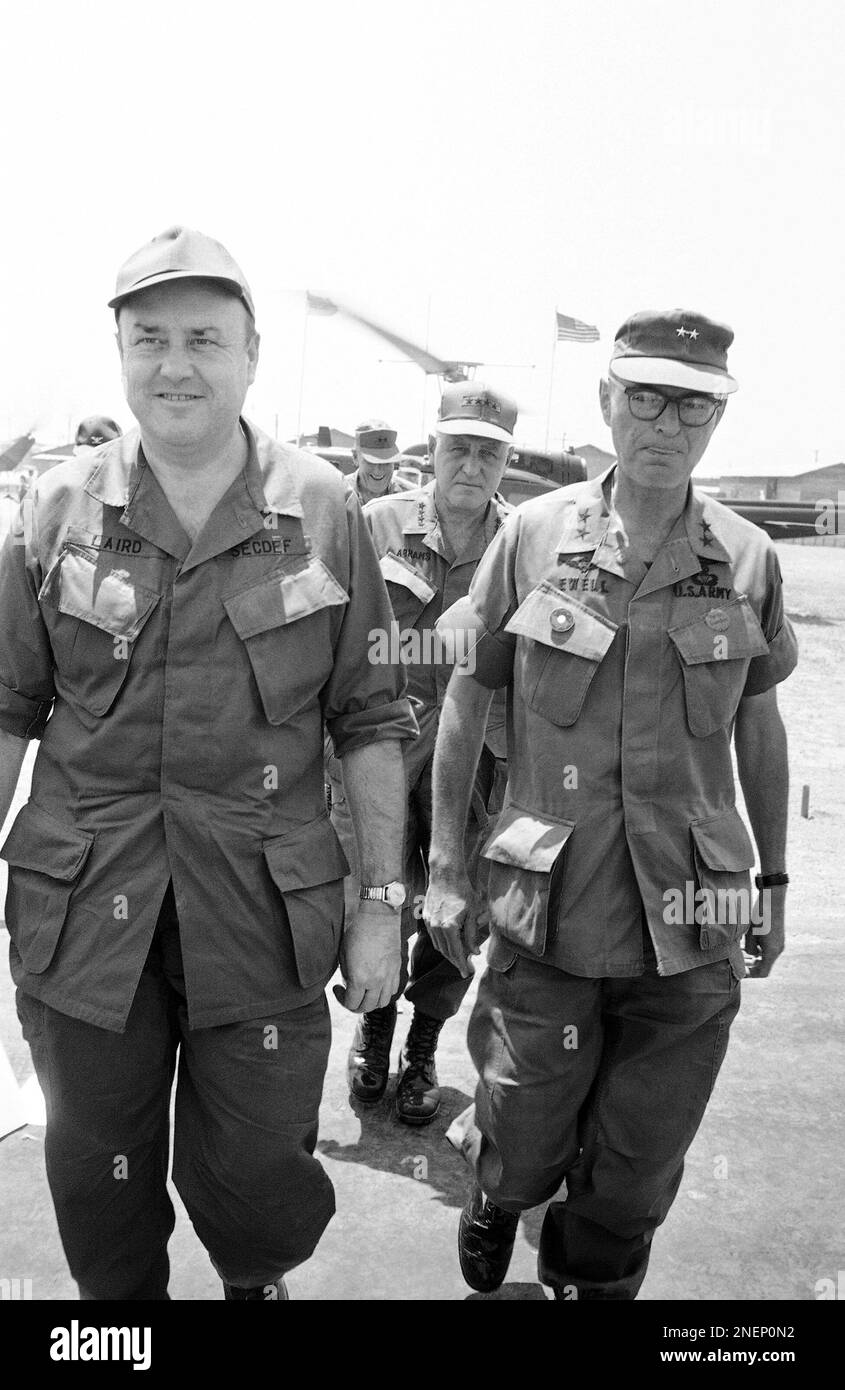 At the headquarters of the US 9th Infantry Division in the Mekong Delta ...