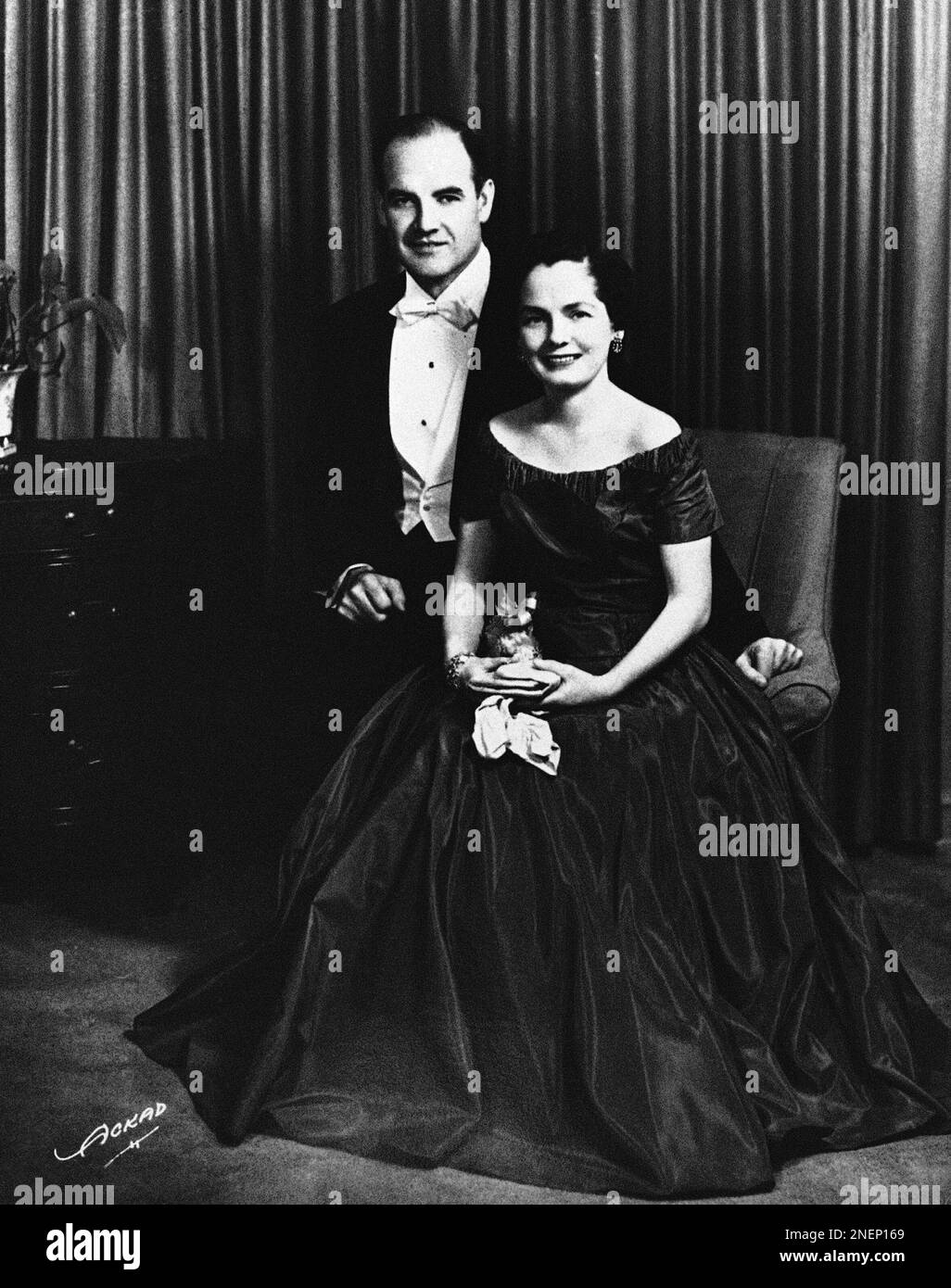 George McGovern and his wife Eleanor dressed to attend their first ...