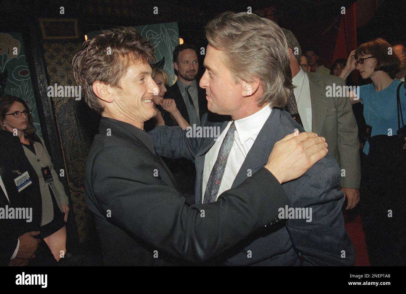 Actors Sean Penn, left, and Michael Douglas, stars of the new thriller ...