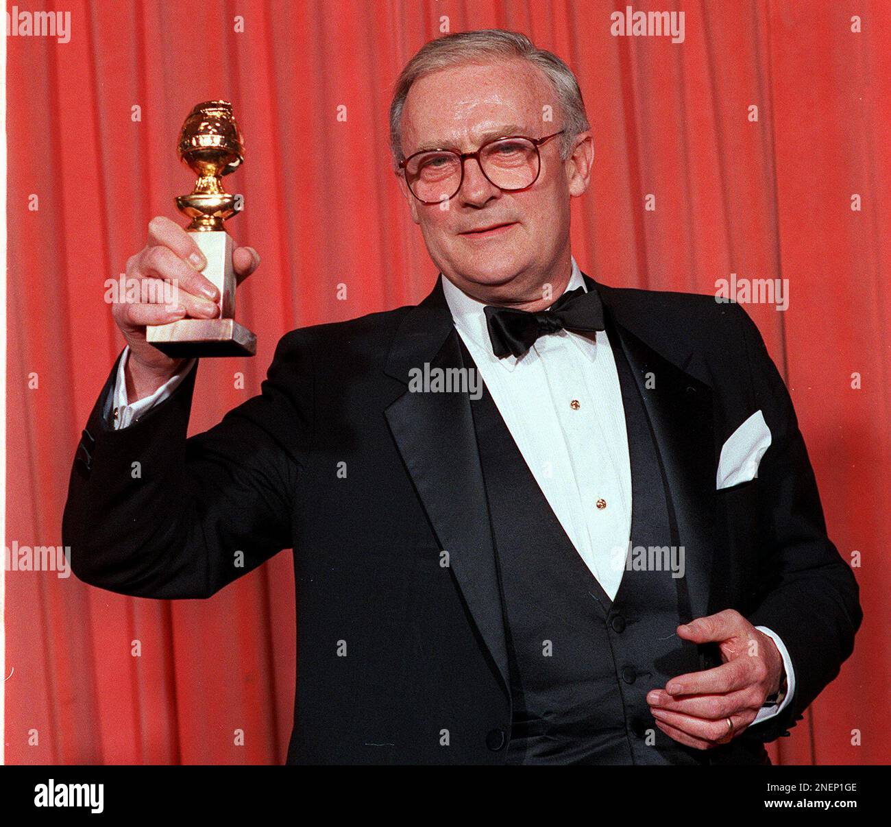 FILE - In this Jan. 31, 1987 file photo British actor Edward Woodward ...