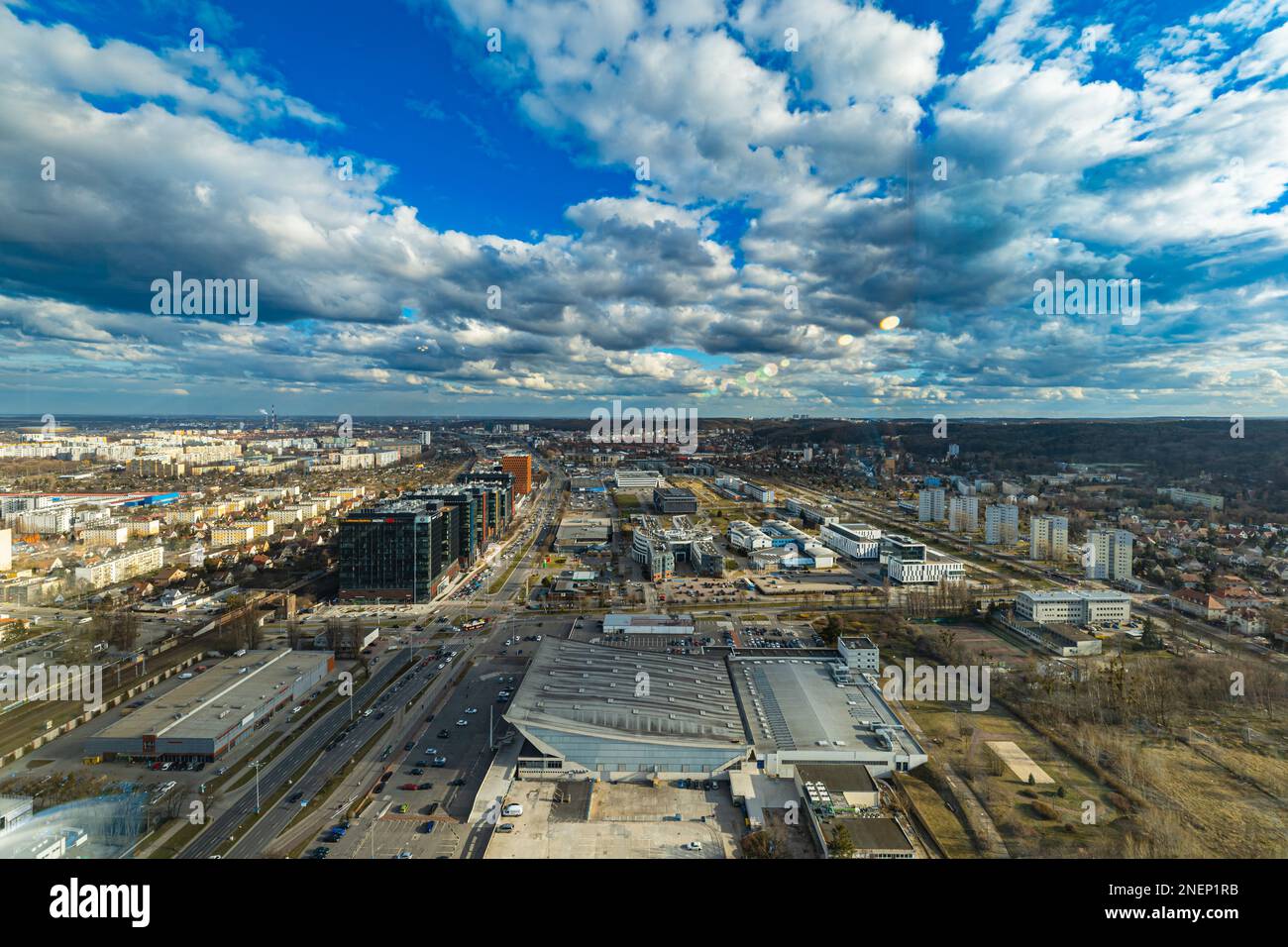 Gdansk, Poland - April 2022: Beautiful panorama of Gdansk city seen ...