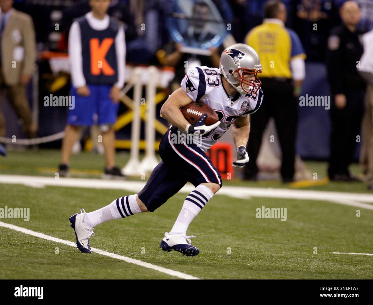 New England Patriots wide receiver Wes Welker (83) during an NFL ...