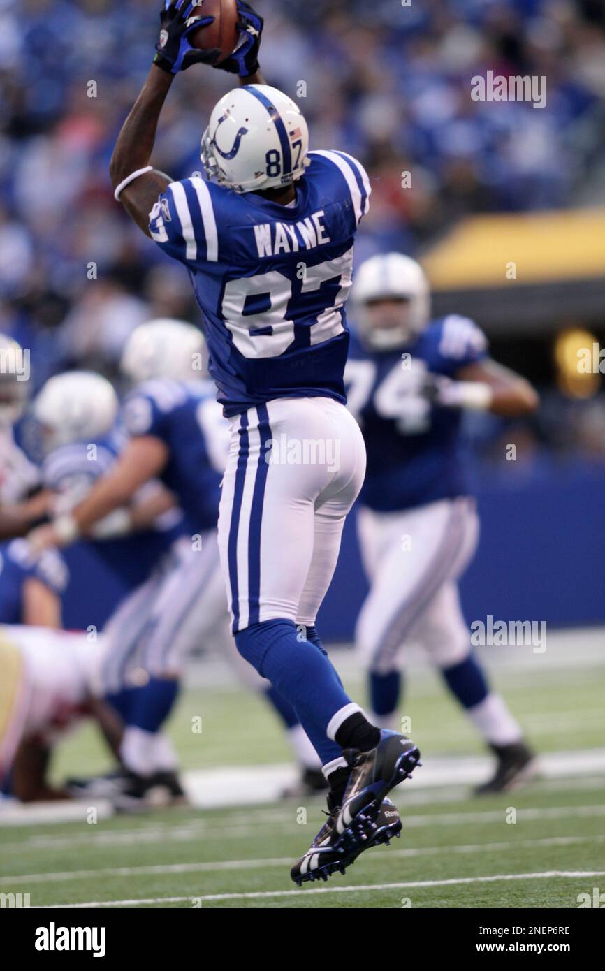 Indianapolis Colts Reggie Wayne #87 in action against the San Francisco ...