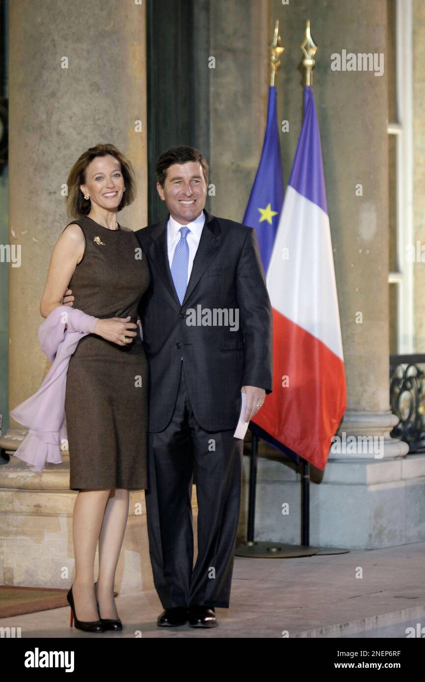 U.S. Ambassador to France Charles H. Rivkin, right, and his wife Susan ...