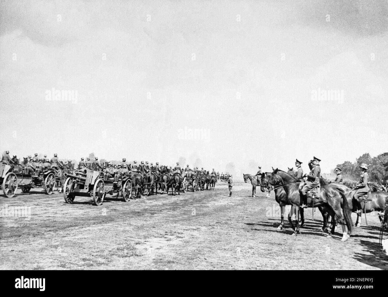 Regiment is shown on parade before Col. Gen. Werner von Fritsch ...