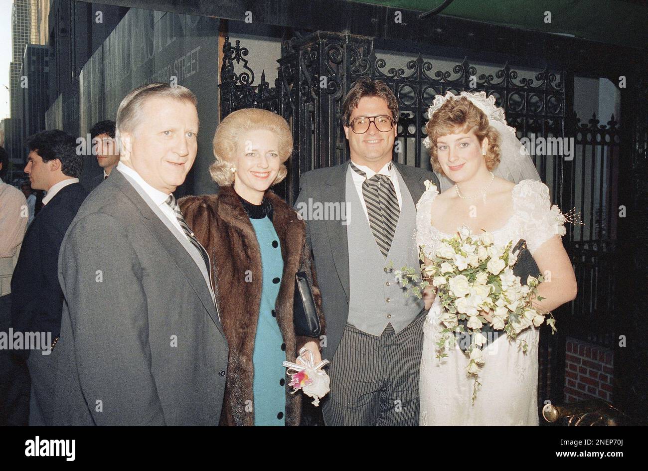 Jessica Steinbrenner, right, a daughter of New York Yankees owner George Steinbrenner, left ...