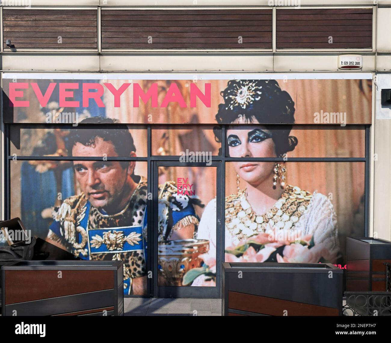 Richard Burton and Elizabeth Taylor poster at Cardiff Bay for Everyman ...