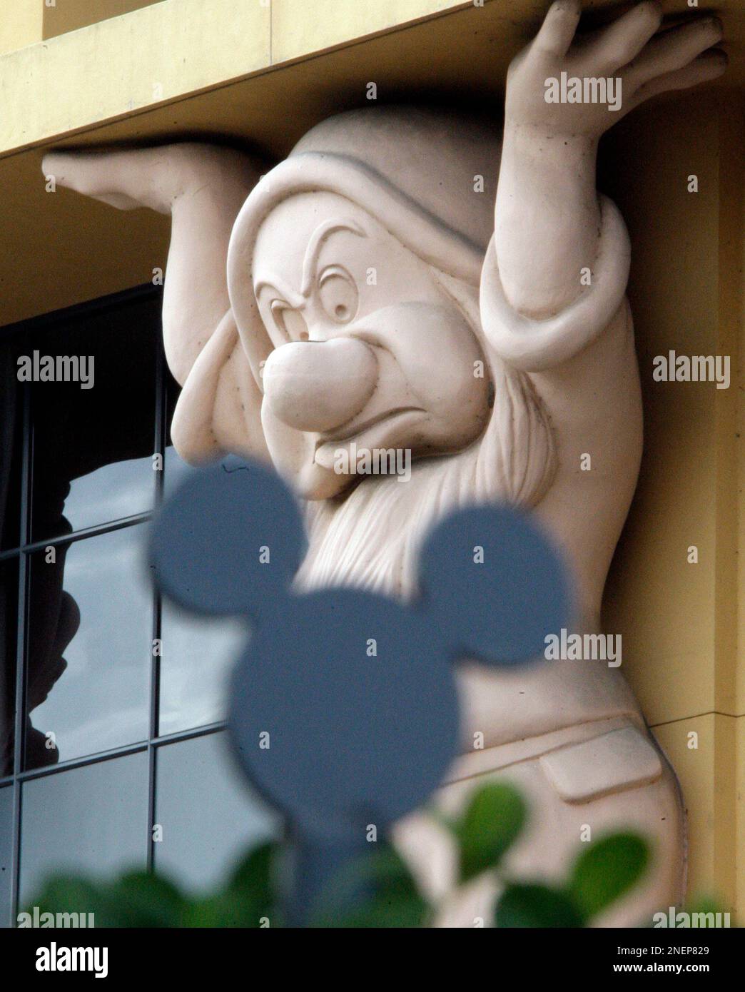 Grumpy, one of the Seven Dwarfs from the 1930s Disney classic animated ...
