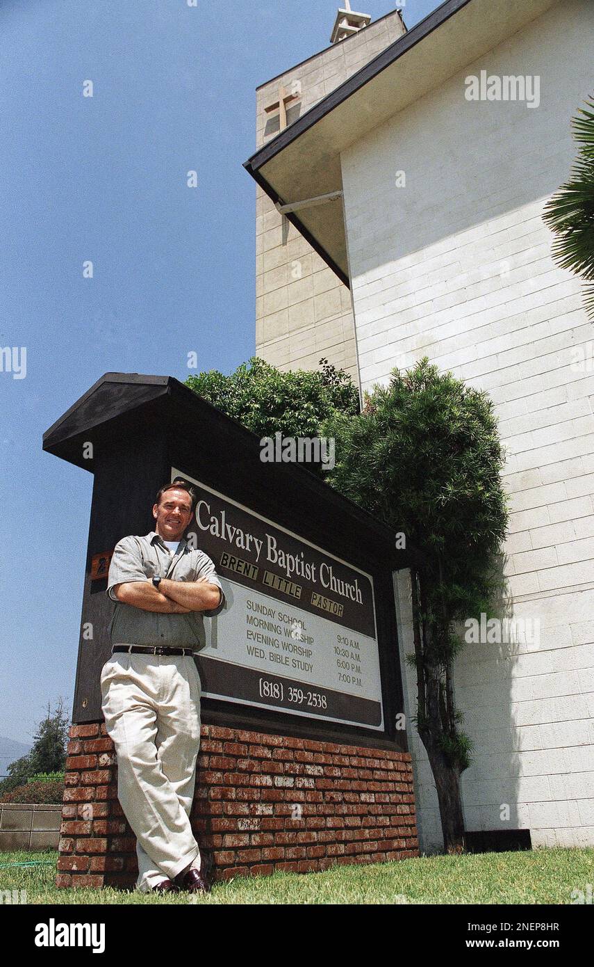 Pastor Brent Little at his church, July 9, 1997 in Monrovia, Calif ...