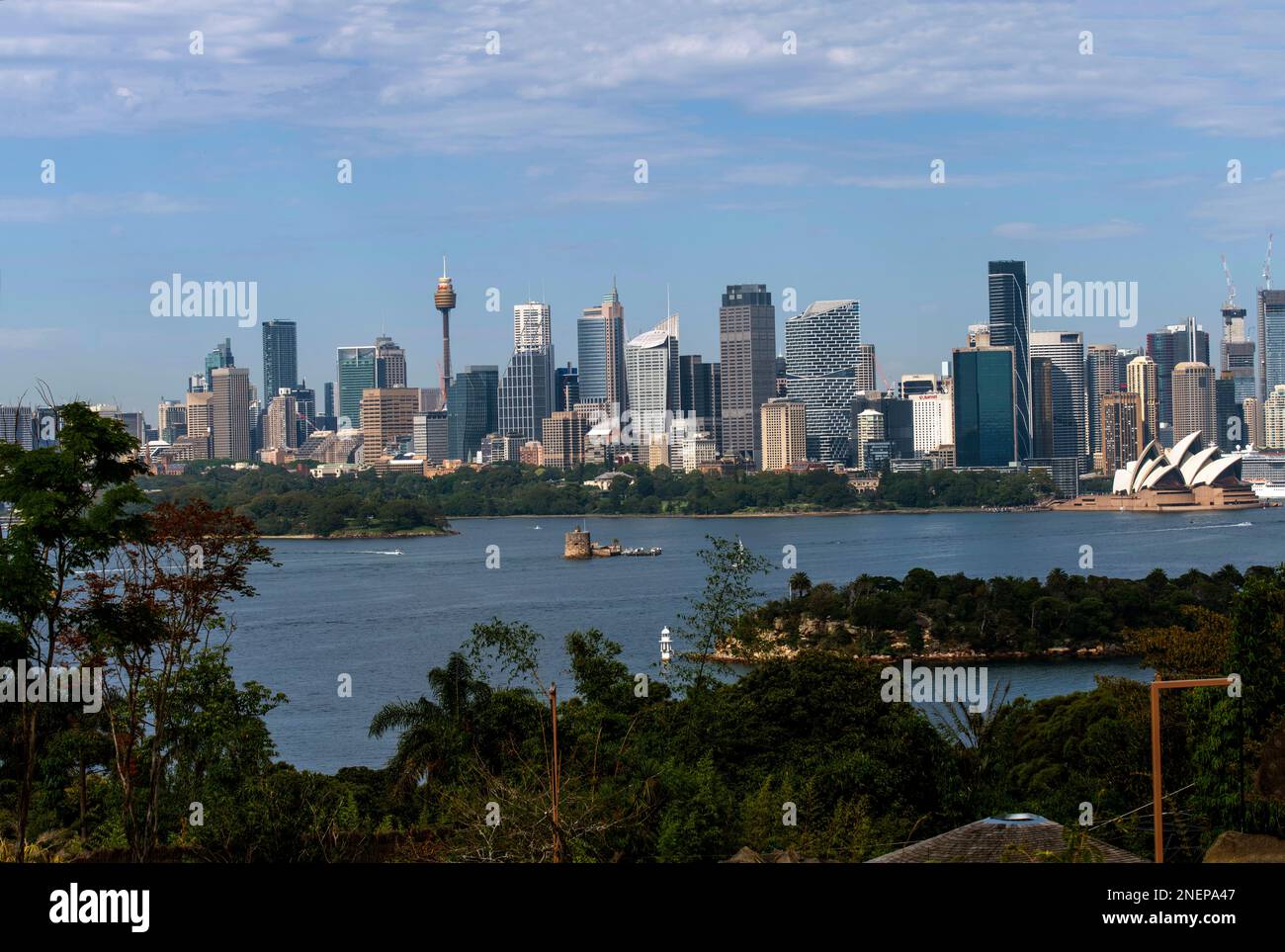 View from Taronga Zoo to the Sydney Opera House in Sydney, NSW ...