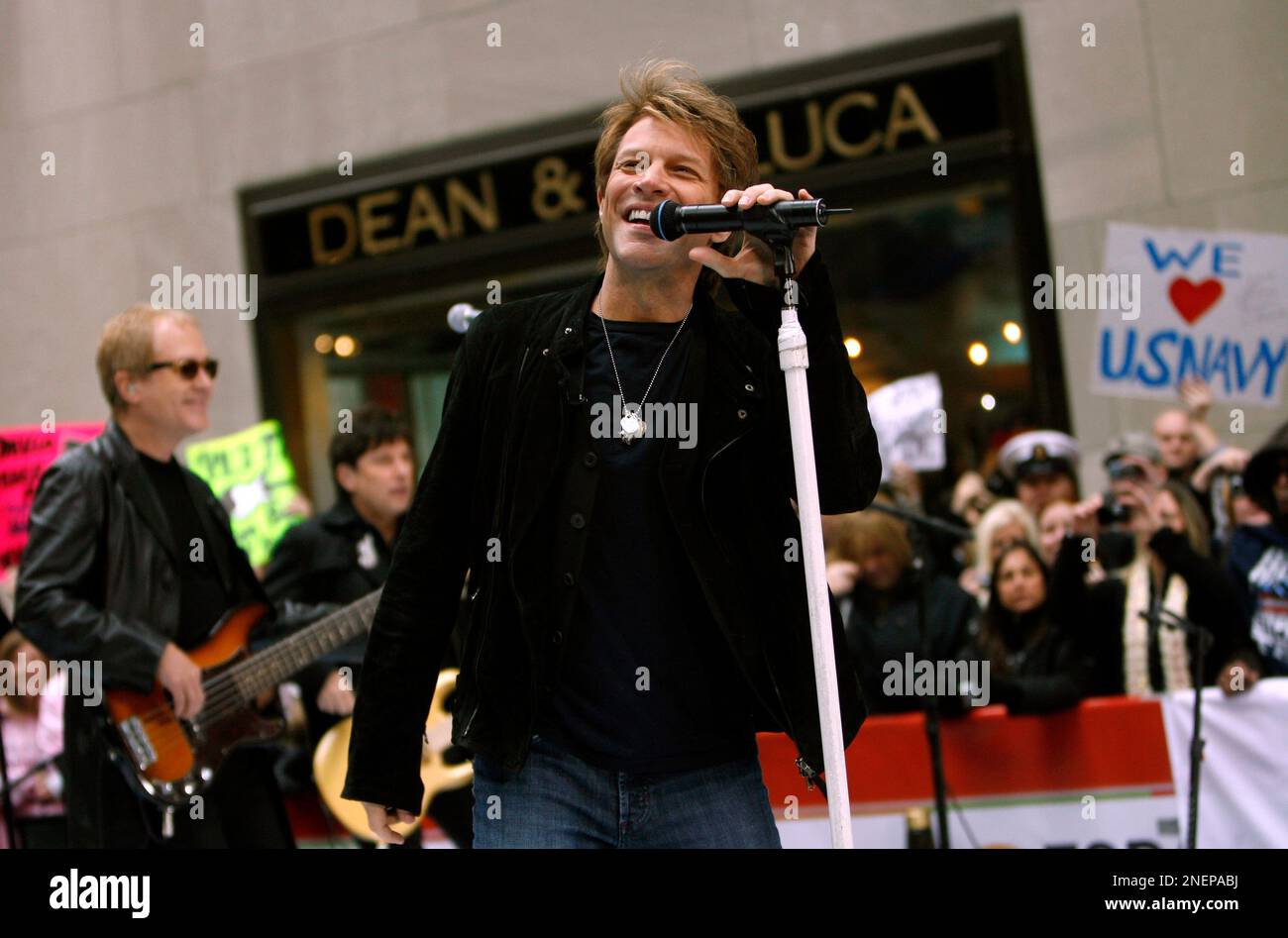 Singer Jon Bon Jovi performs with Bon Jovi on NBC's "Today" in New York ...